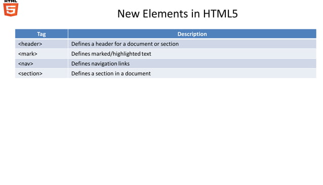 5. HTML5 | PPT
