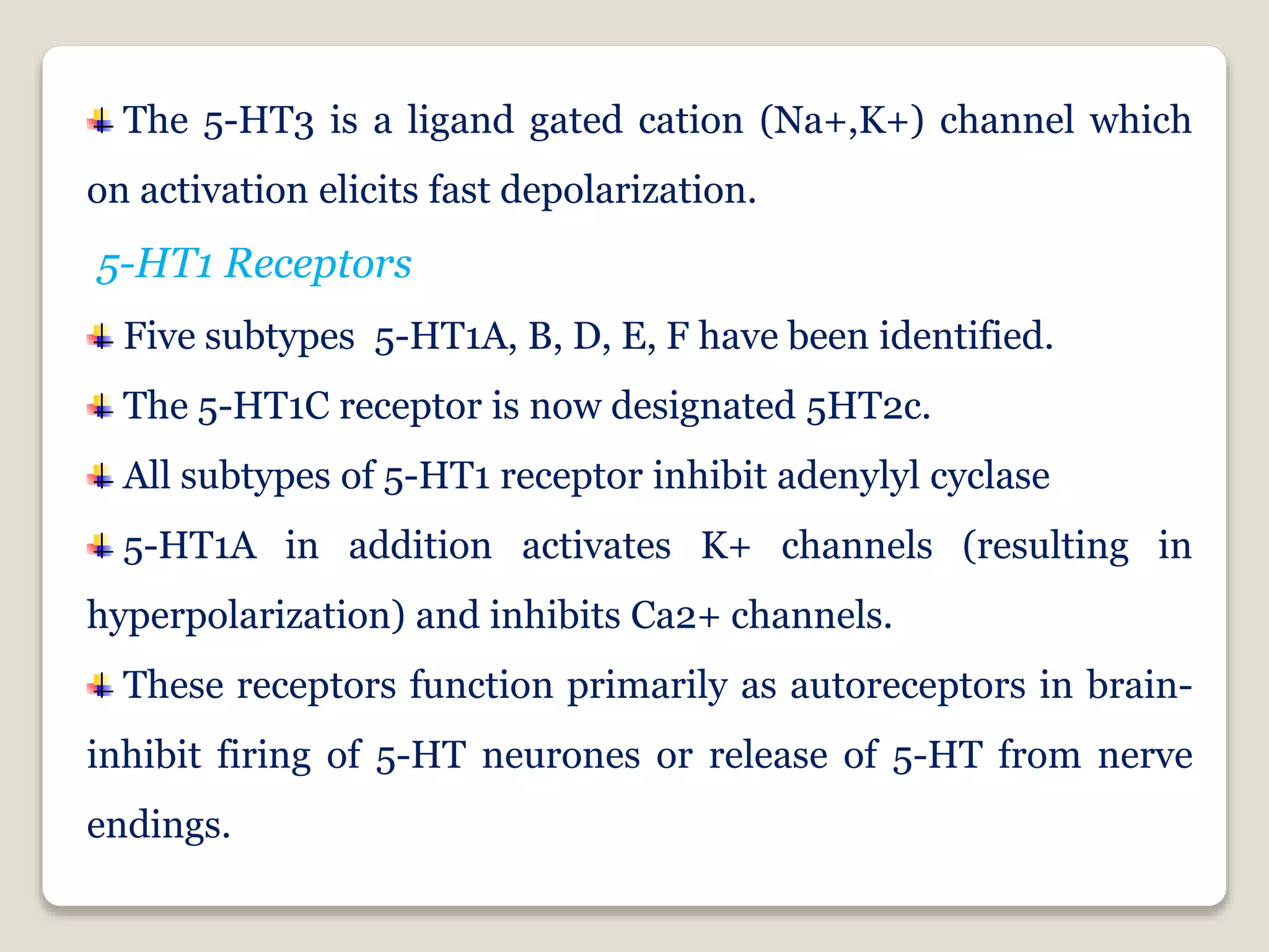 5 Hydroxytryptamine Part I | PPT