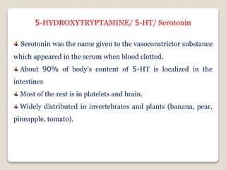 5 Hydroxytryptamine Part I | PPT