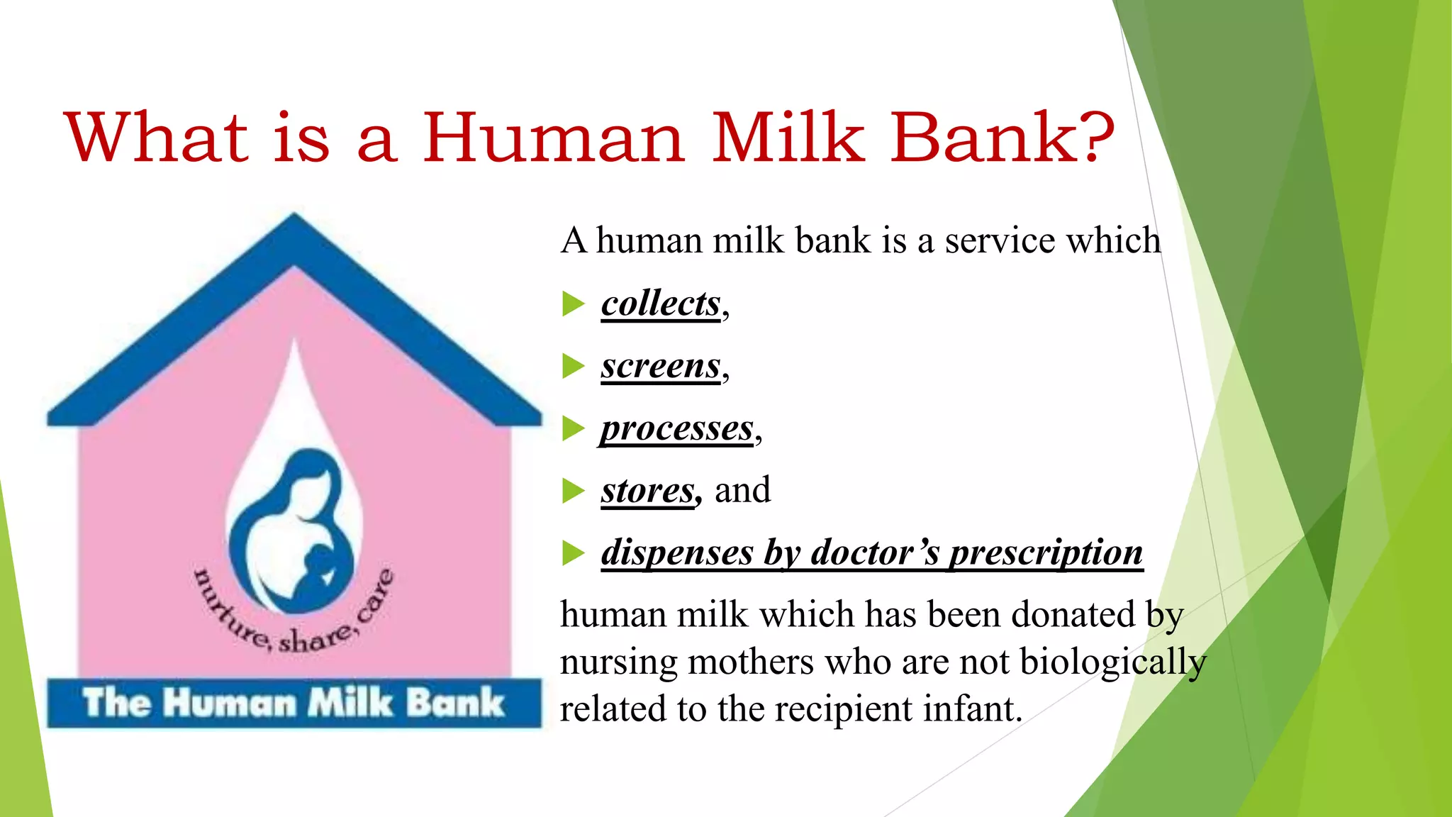 Human Milk Banking | PPTX