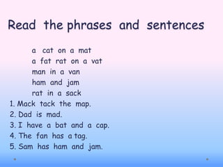 Short a words | PPTX