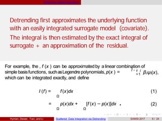 QMC Opening Workshop, High Accuracy Algorithms for Interpolating and Integrating Multivariate ...