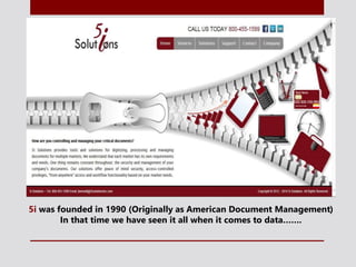 5i Solutions, Inc. - Processing Data & What they do! | PPT