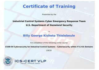 5 ics vlp certificate (1) | PPT