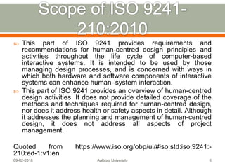 Scrum and ISO 9241:210 Interaction Design Process and User Stories | PPTX