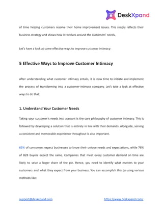 5 ideal customer intimacy strategies that never fail | PDF