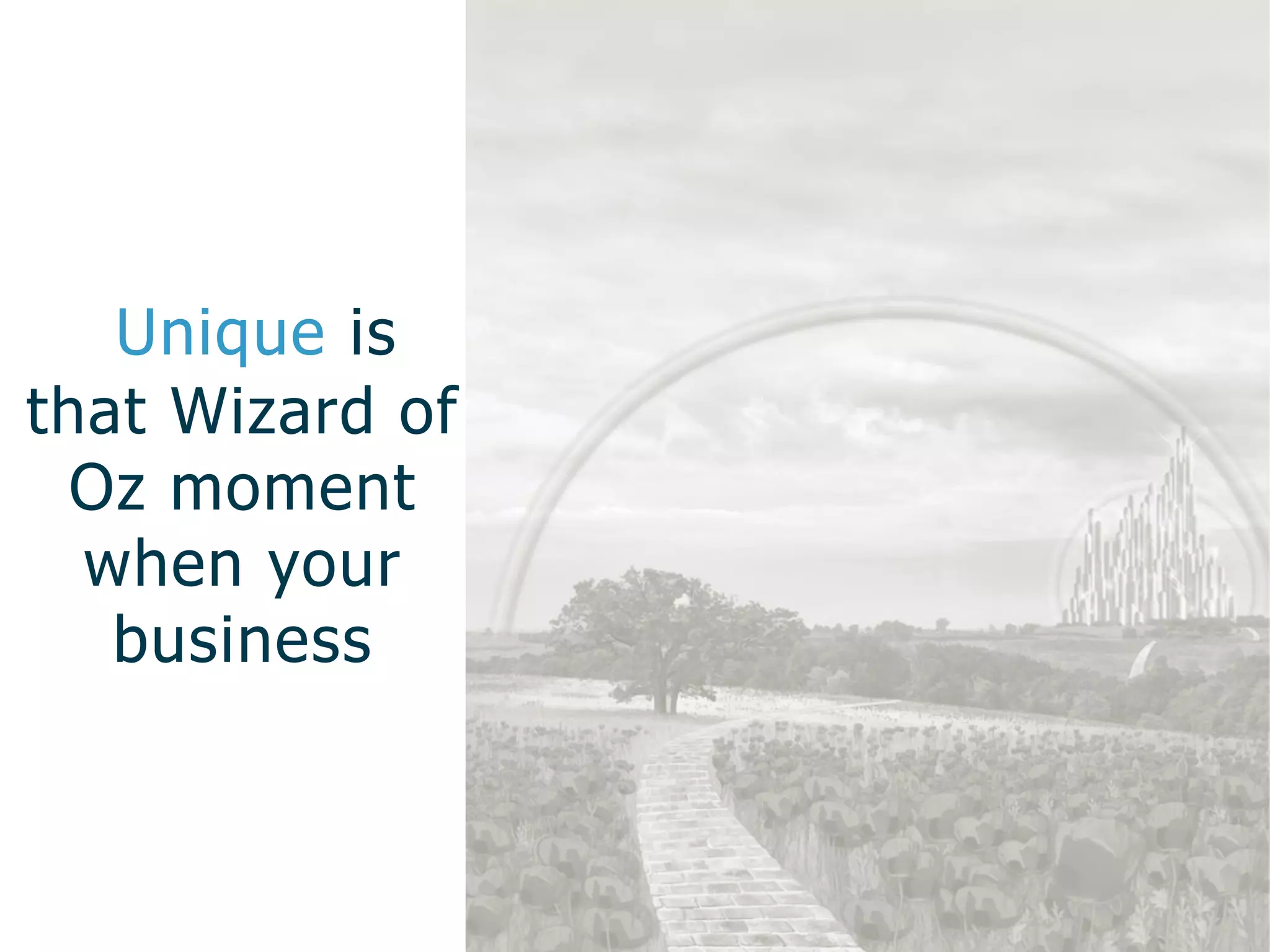 5 ideas on what makes your business unique | PPT