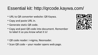 5 ideas with qr codes | PPT