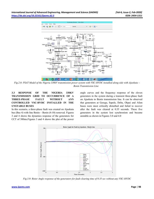 Improving Transient Stability of the Nigerian 330kv Transmission System ...