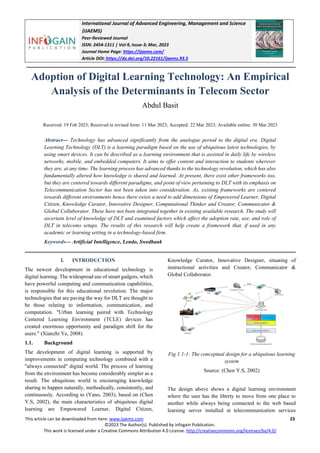 Adoption of Digital Learning Technology: An Empirical Analysis of the ...
