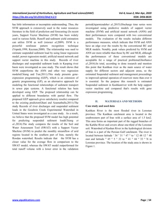 Comparison and Evaluation of Support Vector Machine and Gene Programming in River Suspended ...