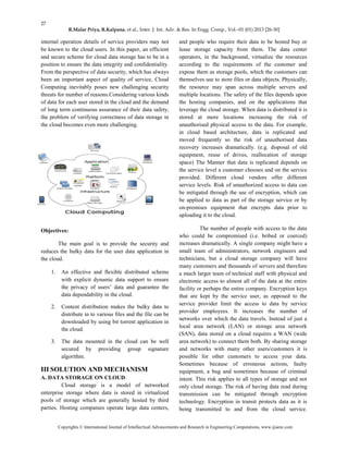 ENHANCING SECURITY IN CLOUD COMPUTING BY COMBINING DYNAMIC BROADCAST ENCRYPTION, BIT TORRENT AND ...