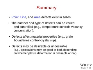 5 imperfection- defects. types of defects. | PPTX