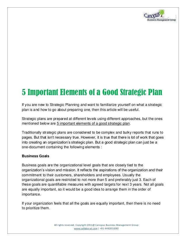5 Important Elements Of A Good Strategic Plan 5-important-elements-of-a-good-strategic-plan