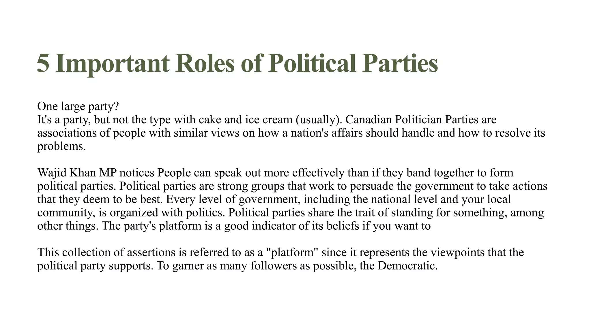 5 Important Roles of Political Parties.pptx