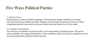 5 Important Roles of Political Parties.pptx
