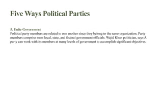 5 Important Roles of Political Parties.pptx