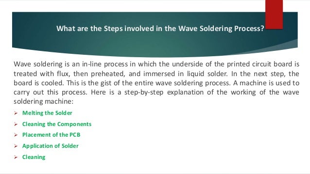 5 Important Steps of a Wave Soldering Process