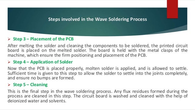 5 Important Steps of a Wave Soldering Process