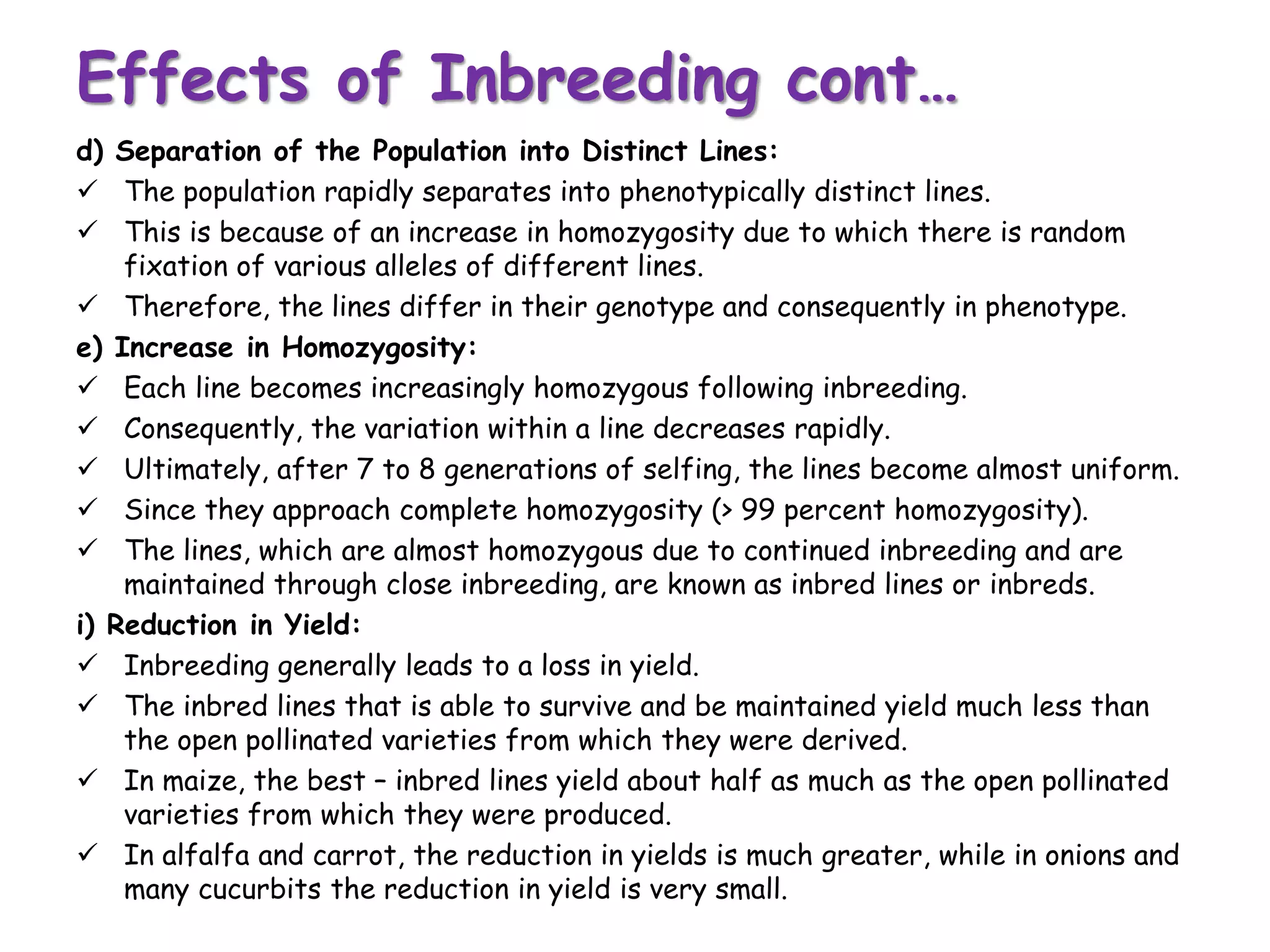Inbreeding & Inbreeding depression in Plants | PPTX