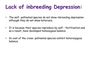Inbreeding & Inbreeding depression in Plants | PPTX