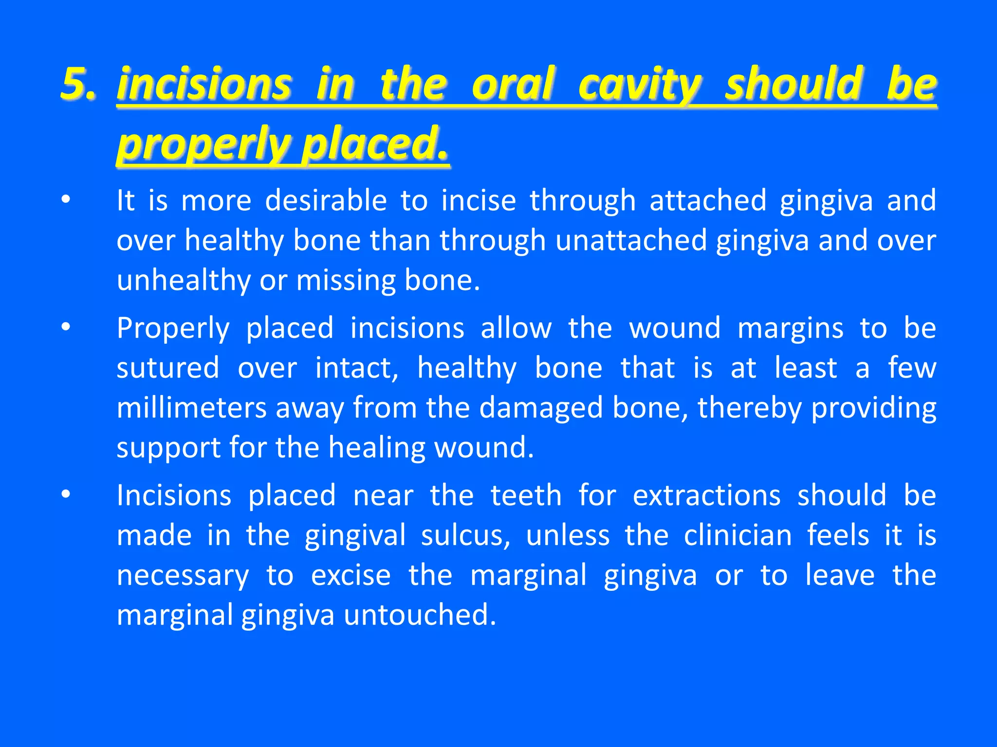 5 incisions | PPTX