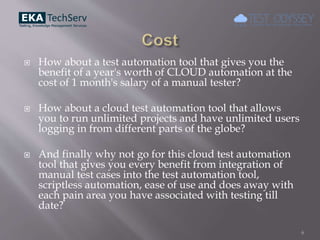5 incredibly useful next gen test automation tool features | PPT