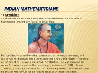 Biografia De Matematicos Indianos Famosos E Suas Contribuicoes