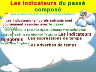 5 งานนำเสนอ indicateur du passé.jim
