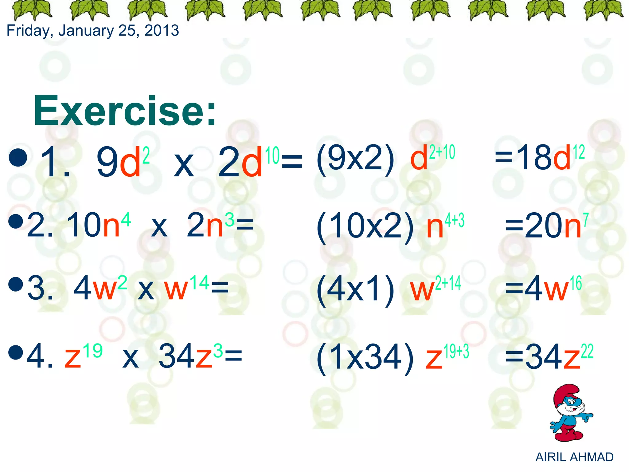 NOTE MATH FORM 3 - INDICES | PPS