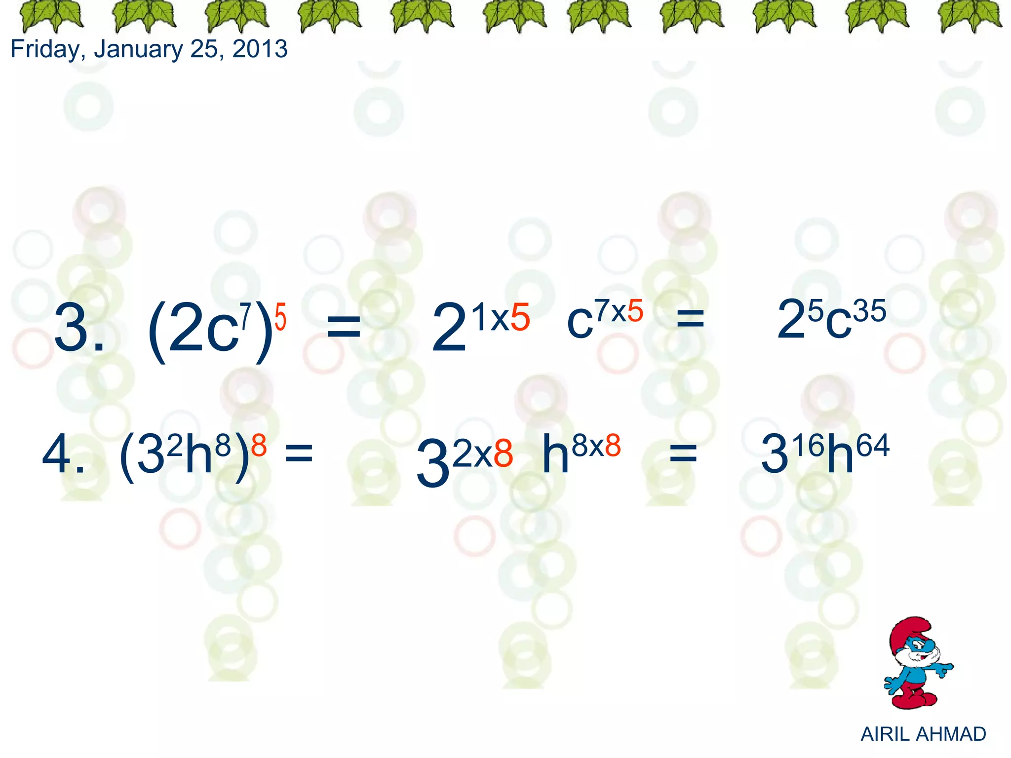 NOTE MATH FORM 3 - INDICES | PPS
