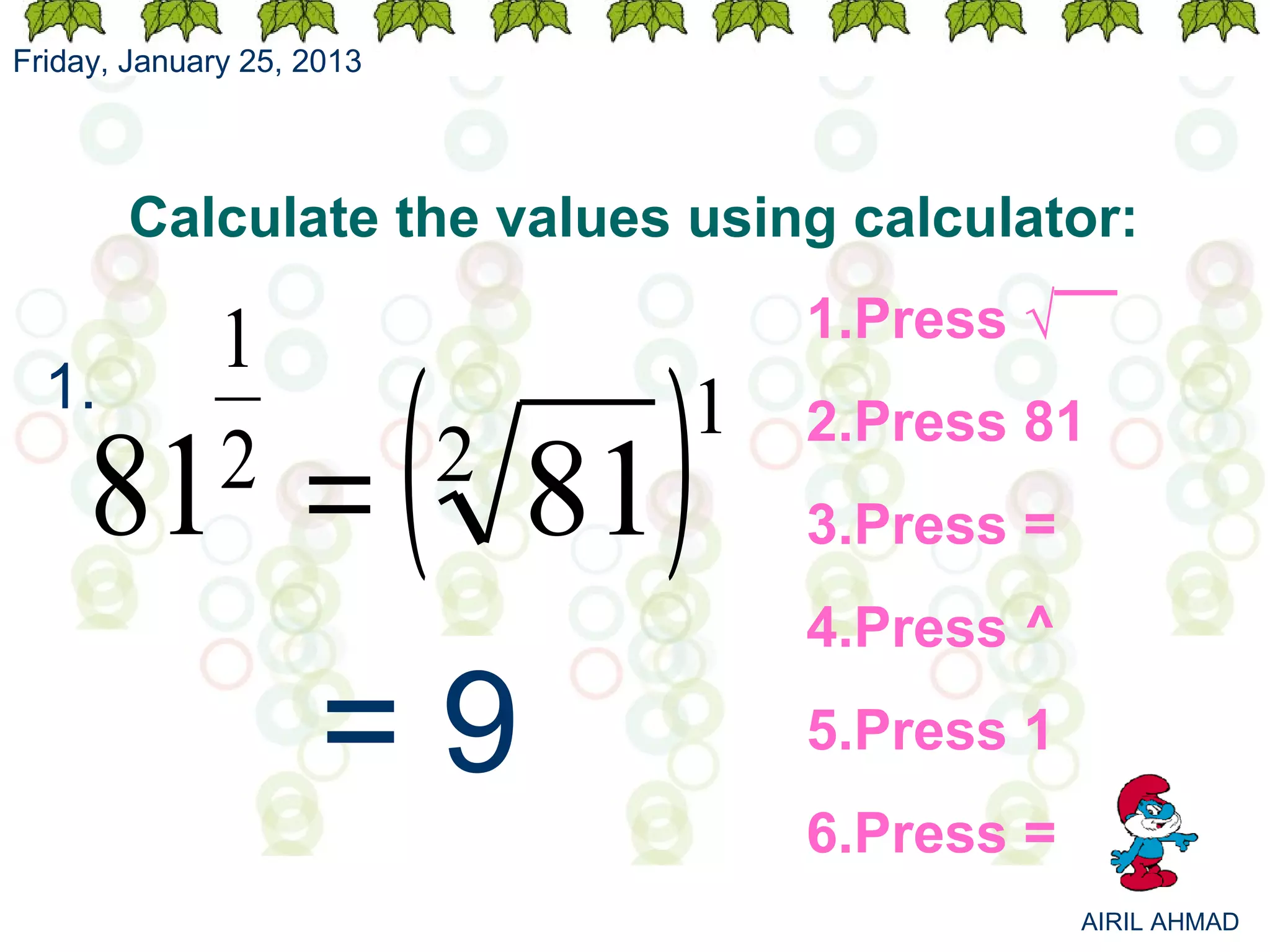 NOTE MATH FORM 3 - INDICES | PPS
