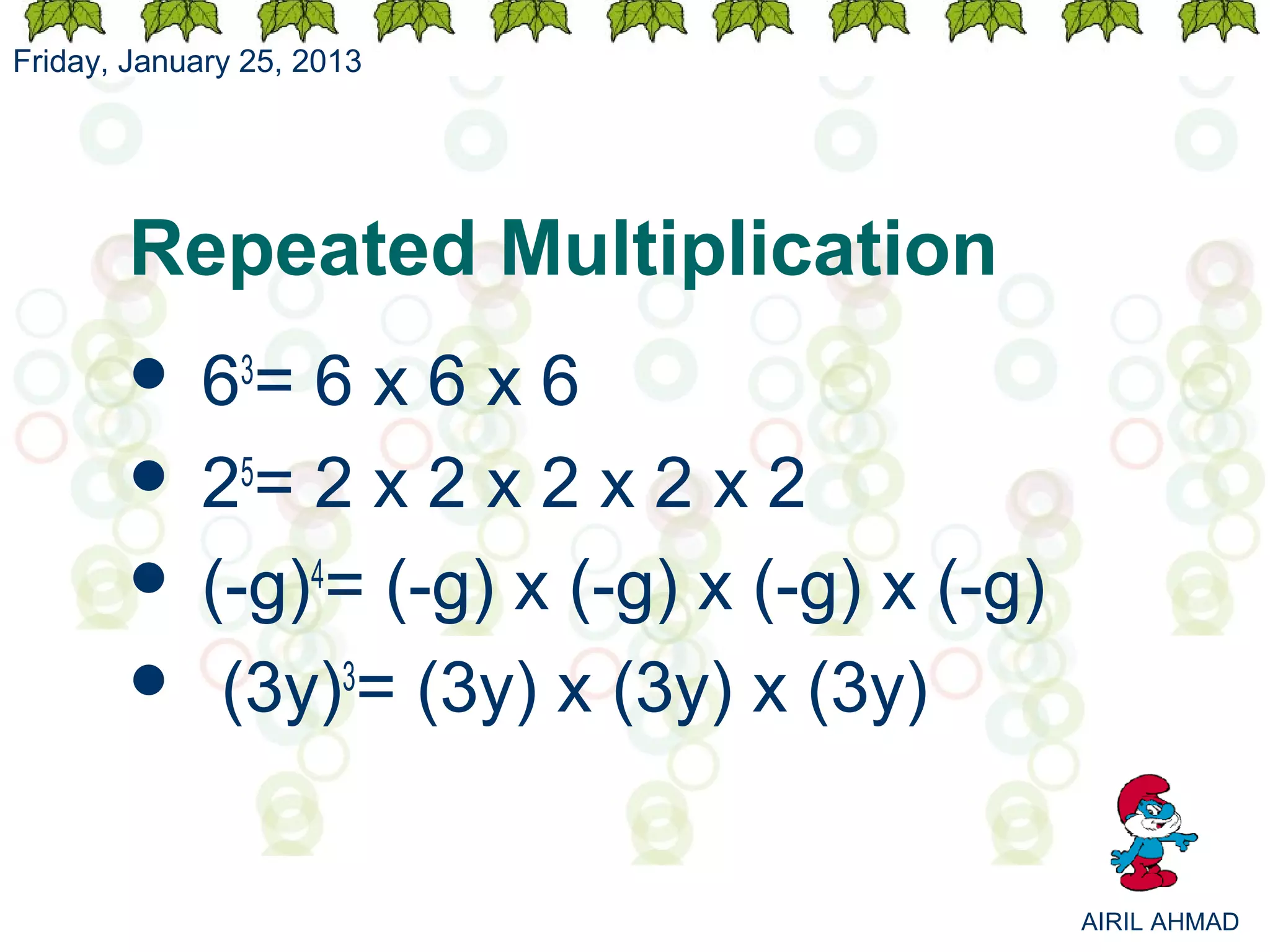 NOTE MATH FORM 3 - INDICES | PPS