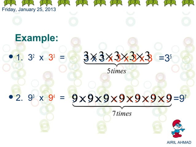 NOTE MATH FORM 3 - INDICES | PPS