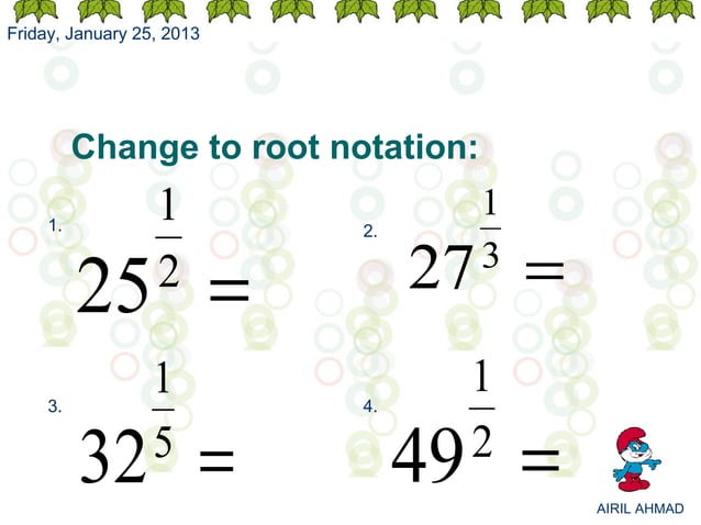 NOTE MATH FORM 3 - INDICES | PPS