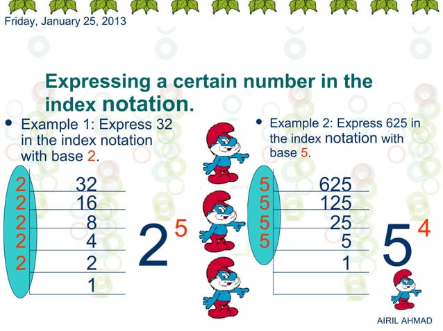 NOTE MATH FORM 3 - INDICES | PPS