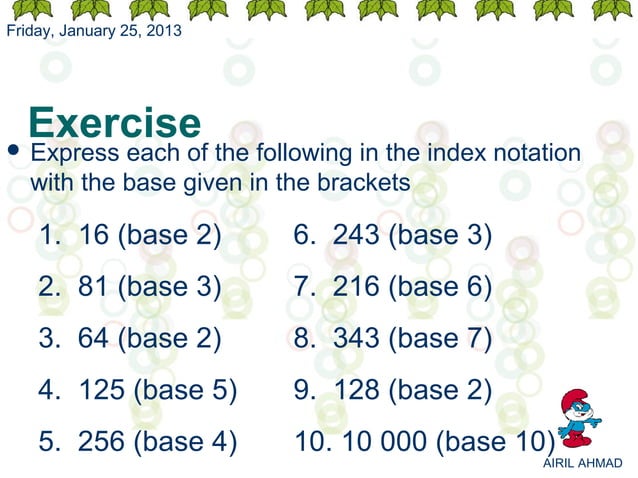 NOTE MATH FORM 3 - INDICES | PPS