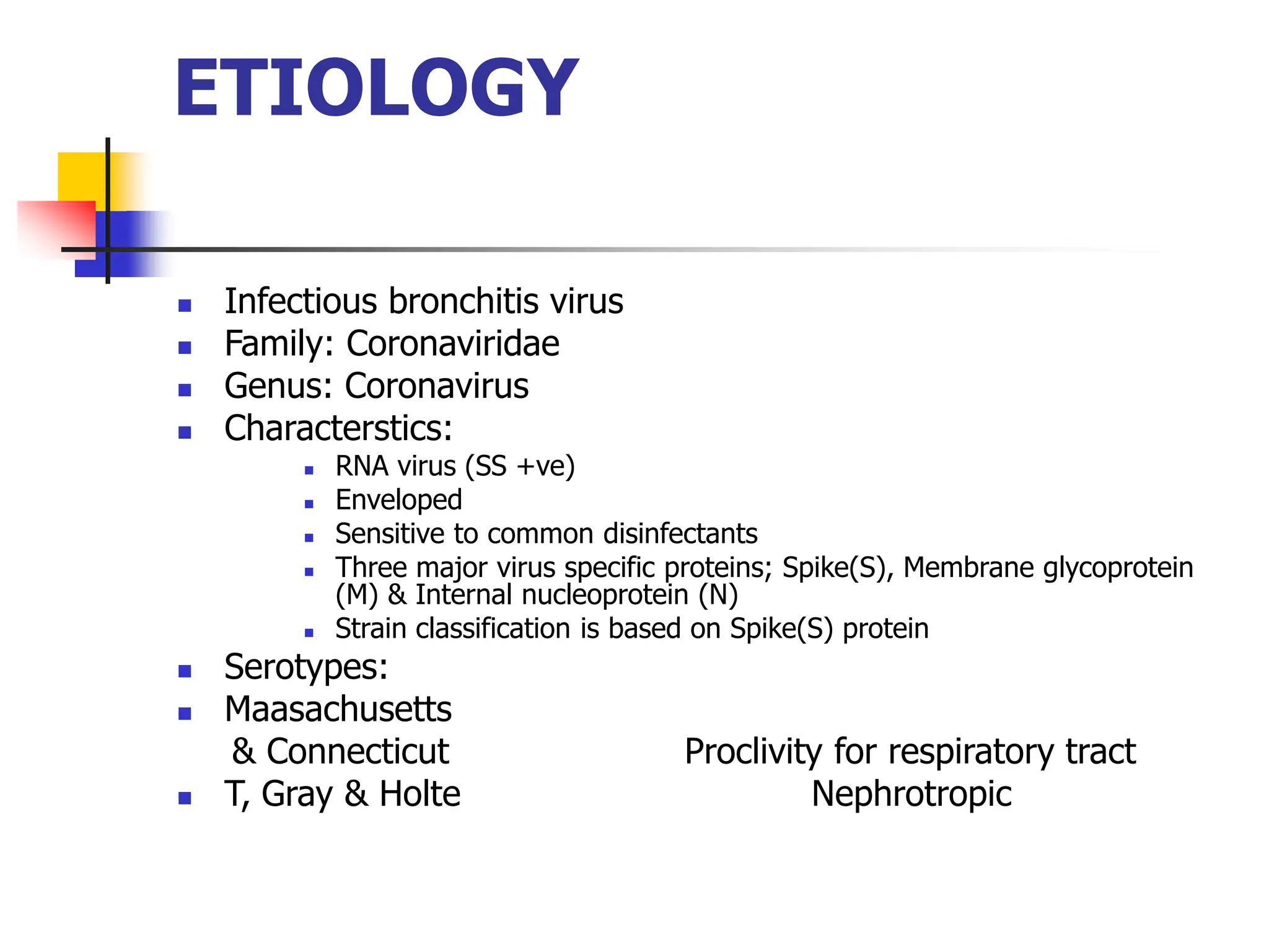 Infectious bronchitis (IB) is a highly contagious respiratory disease ...