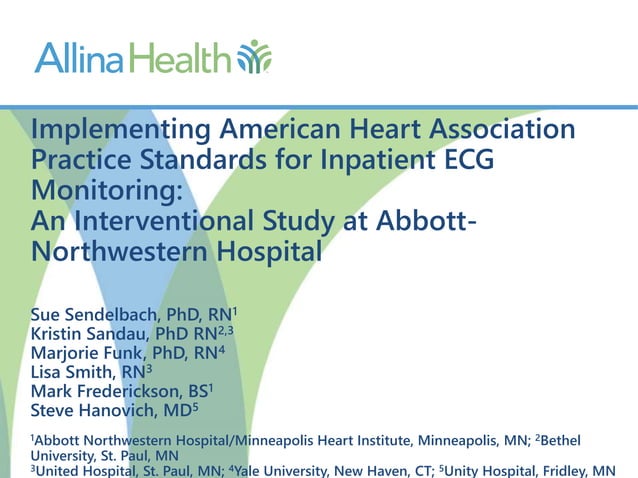 Implementing American Heart Association Practice Standards for ...