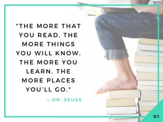 5 Inspiring Quotes About Reading for Kids and Students by Tim Green | PPT