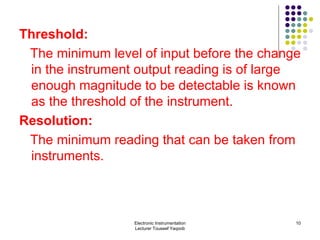 Instrument Classification : Active & Passive Instrument | PPT