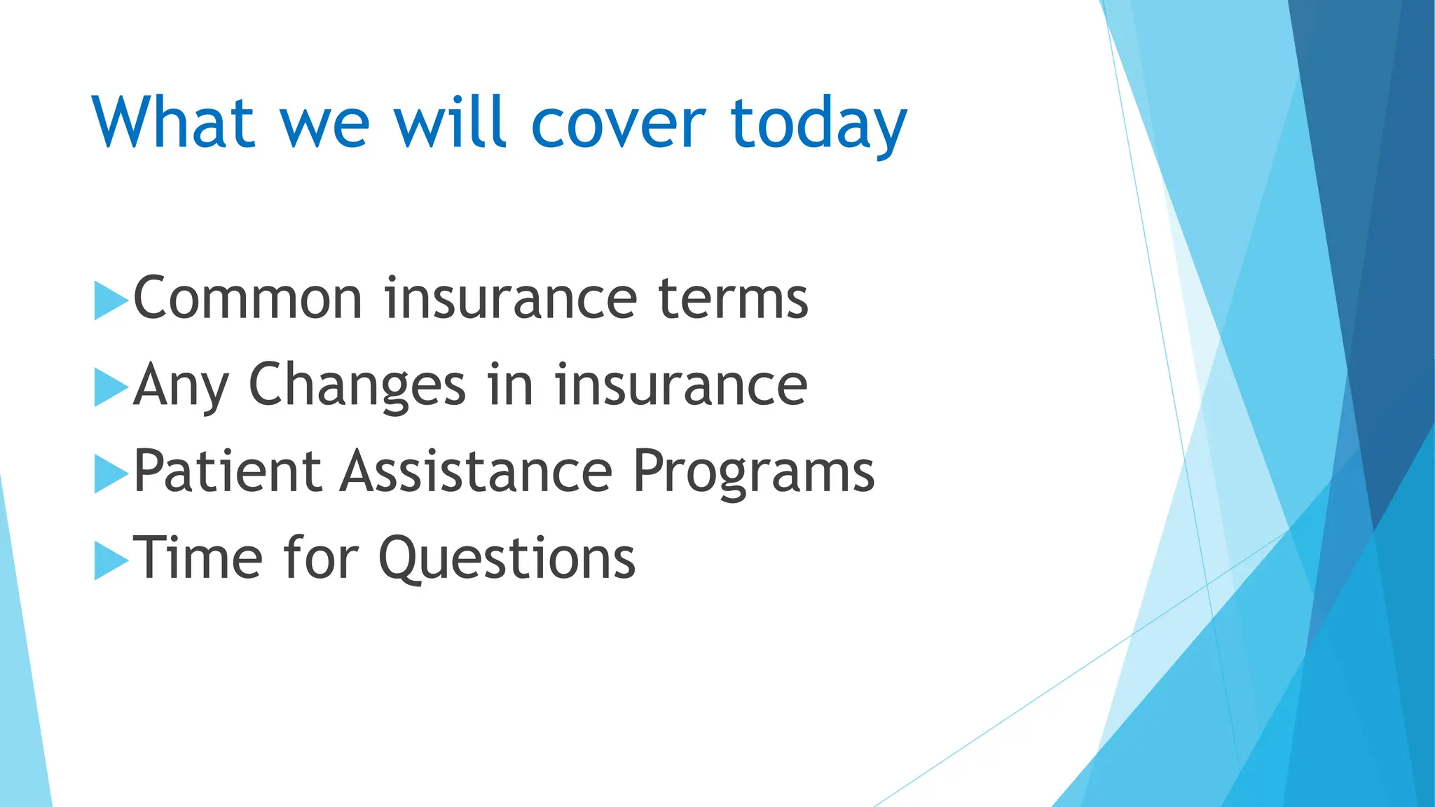 Insurance and Patient Assistance | PPTX