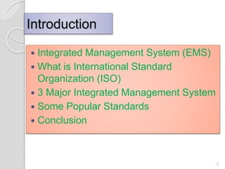 (5) integrated management system (ims) | PPTX