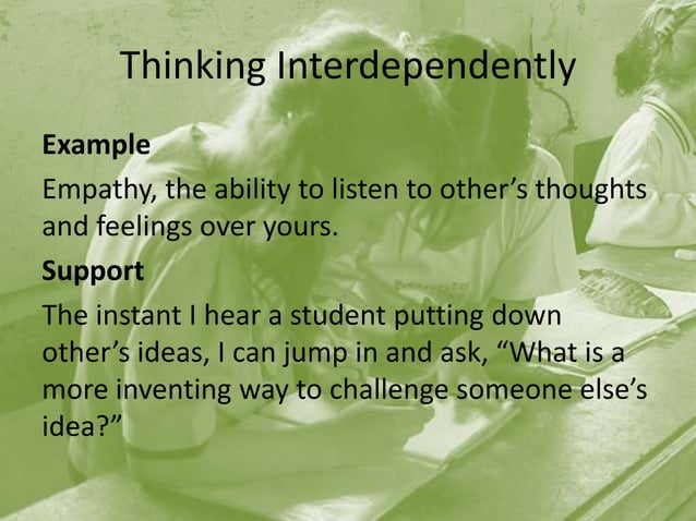 5 intelligent behaviors | PPT