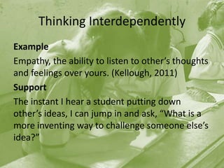 5 intelligent behaviors, Adam Brechtel | PPT
