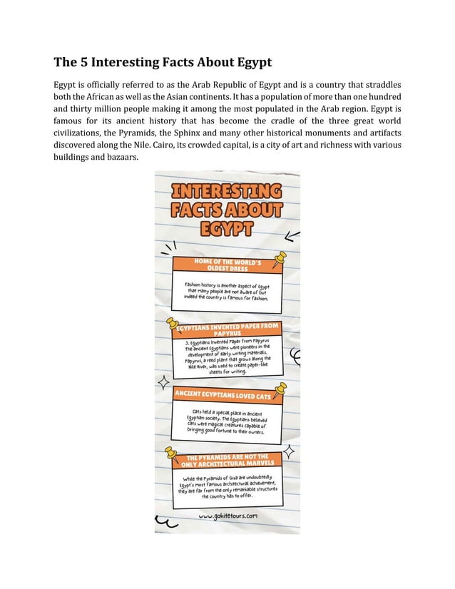 The Five Interesting Facts About Egypt.pdf