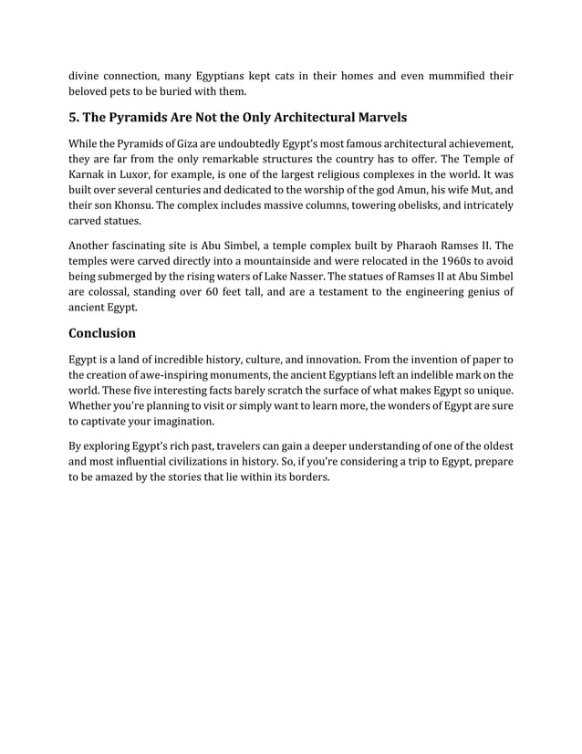 The Five Interesting Facts About Egypt.pdf
