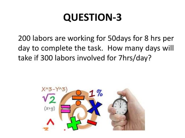 5 interesting time and work aptitude test (by skms) | PPTX