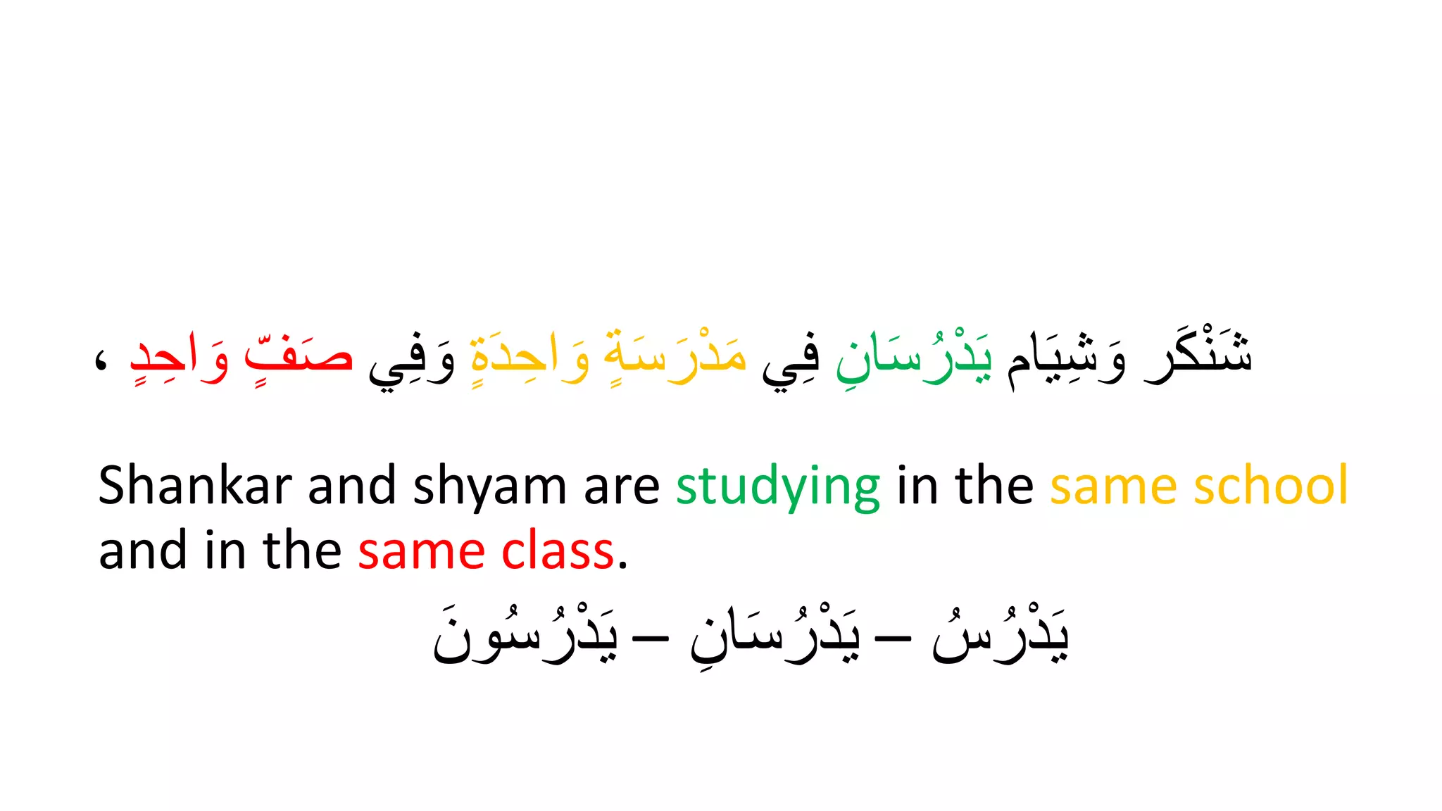 cbse arabic 10 (5) in the examination hall | PPTX