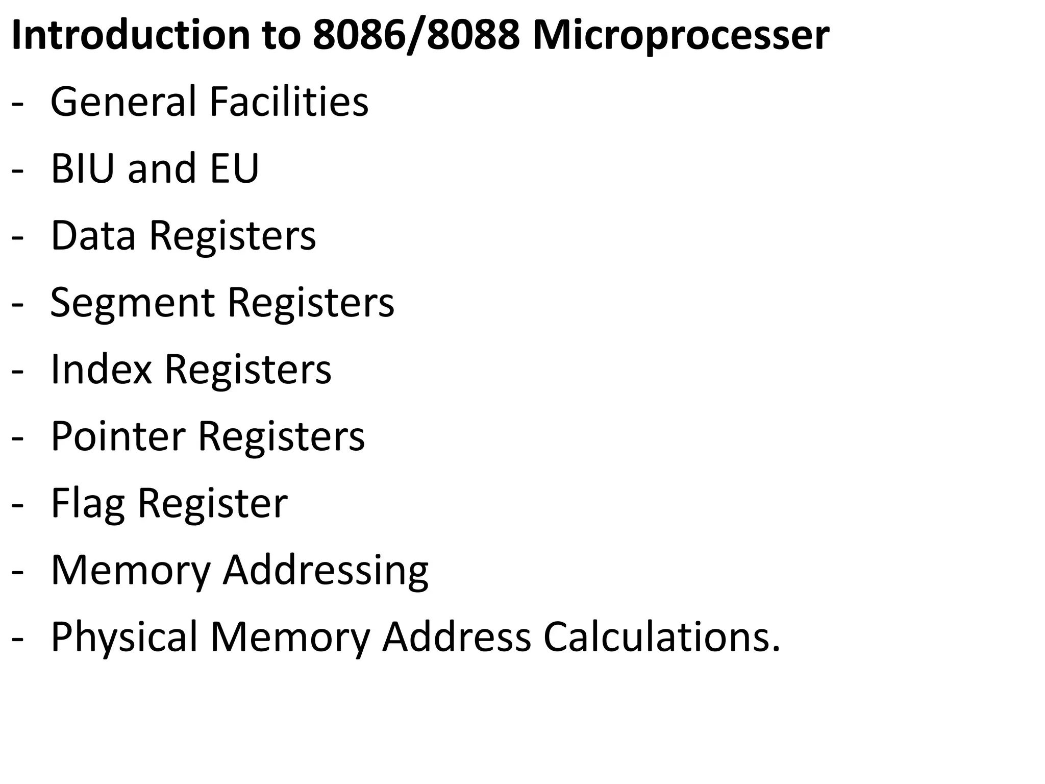 Introduction to 8086 microprocessor | PPT